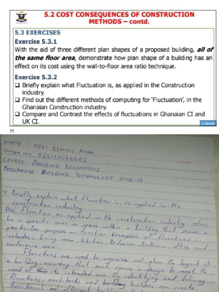 Building Economics Assignment 333 | PDF