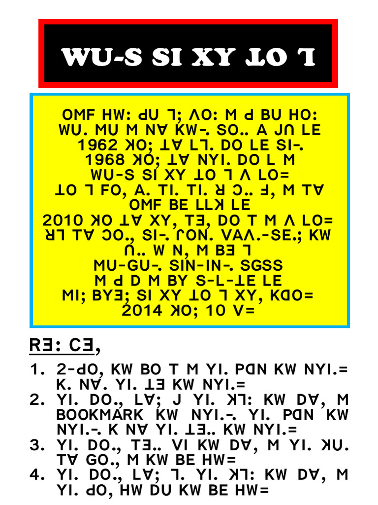 The Bible in Lisu Bya Font 2.6x4 Origen | PDF