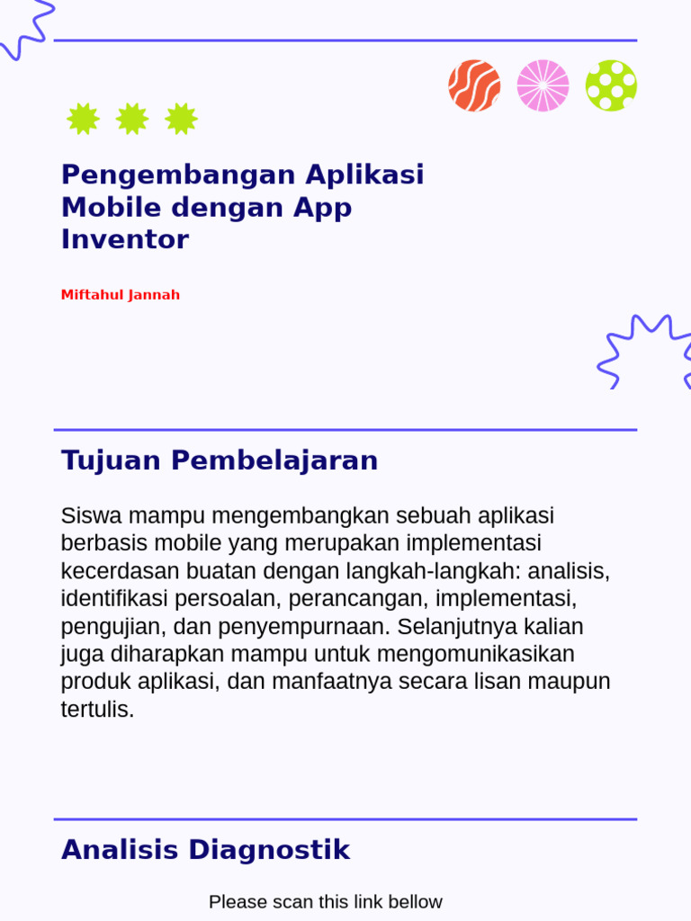 Pengembangan Aplikasi Mobile AI dengan App Inventor | PDF