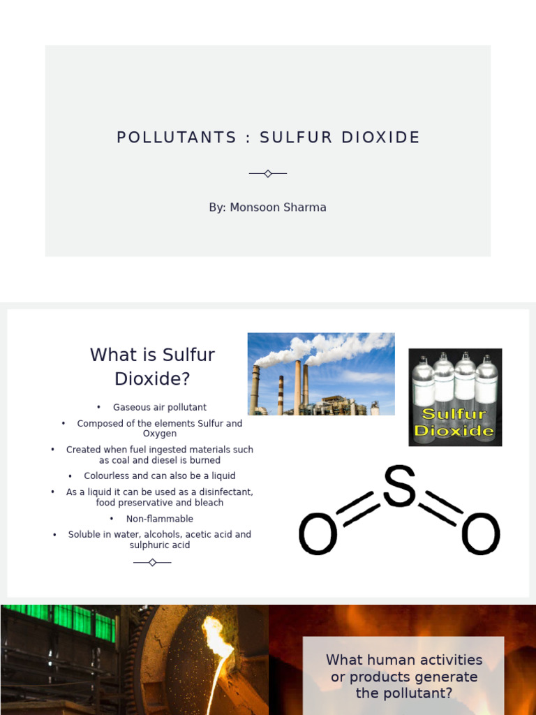 Understanding Sulfur Dioxide Pollution | PDF