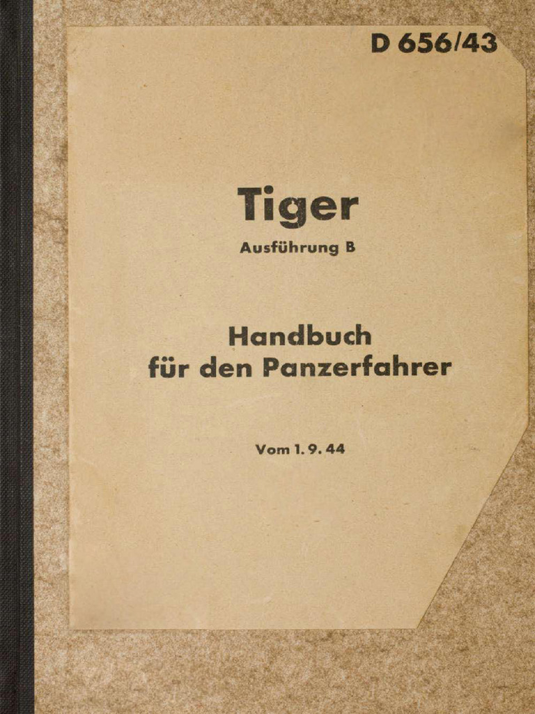 D 656 - 43 Tiger 2 Handbuch | PDF