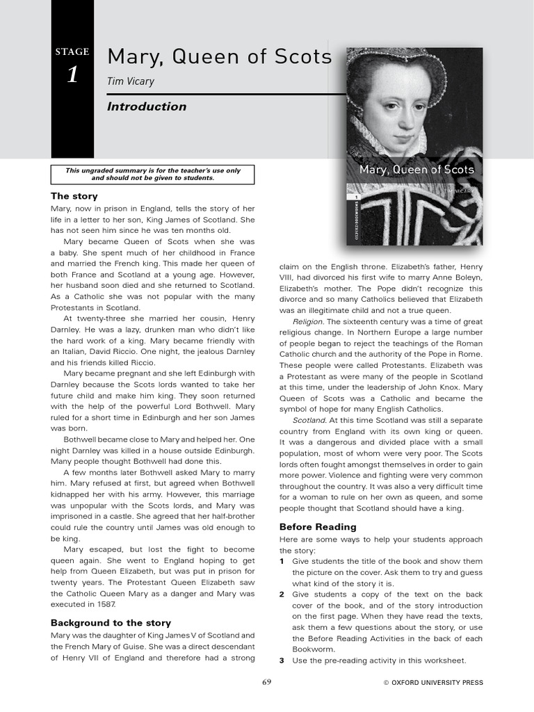 Activity Worksheets | PDF | Mary, Queen Of Scots