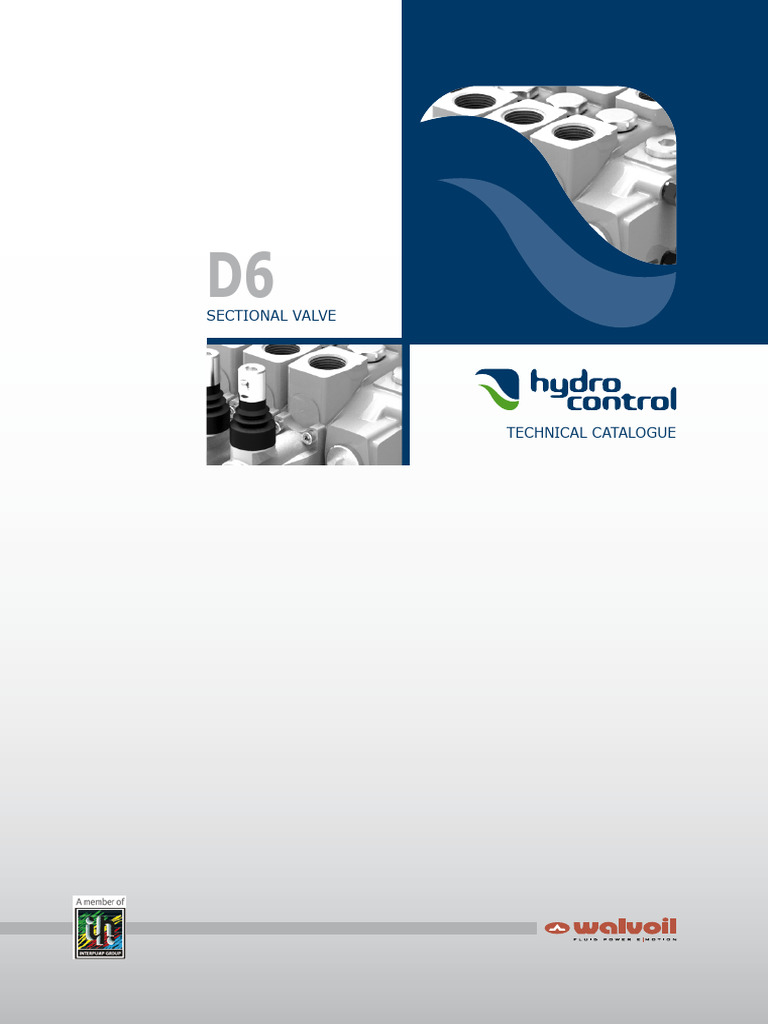 D6 Sectional Valve Technical Guide | PDF | Valve | Actuator