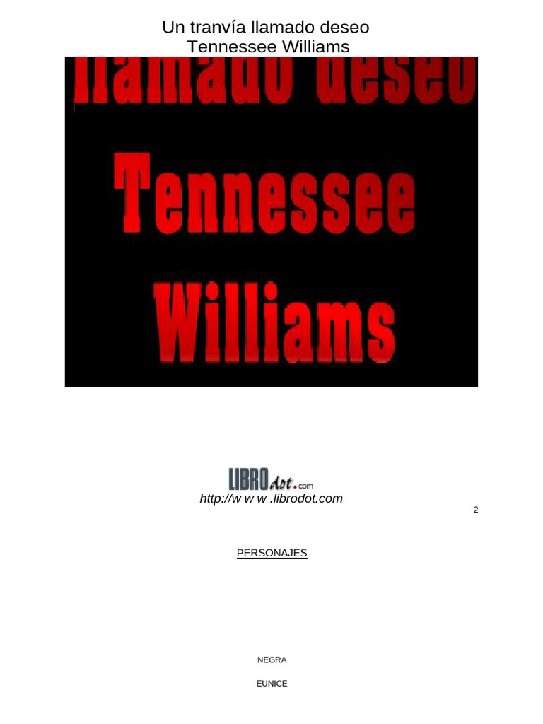 (Williams)Un tranvia llamado deseo | PDF