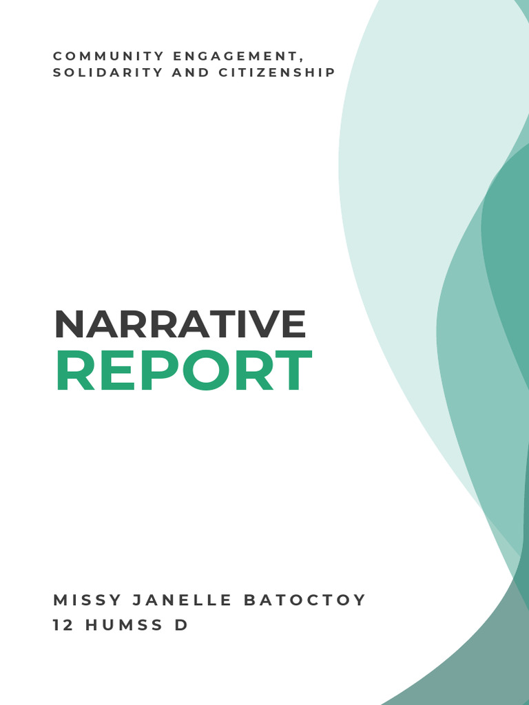 White and Green Simple Business Report Cover Page A4 Document | PDF