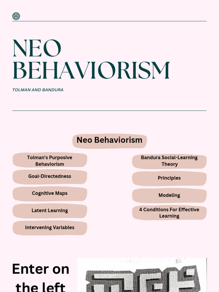 NeoBehaviorism and Social Learning Theory 20241020 064411 0000 | PDF ...