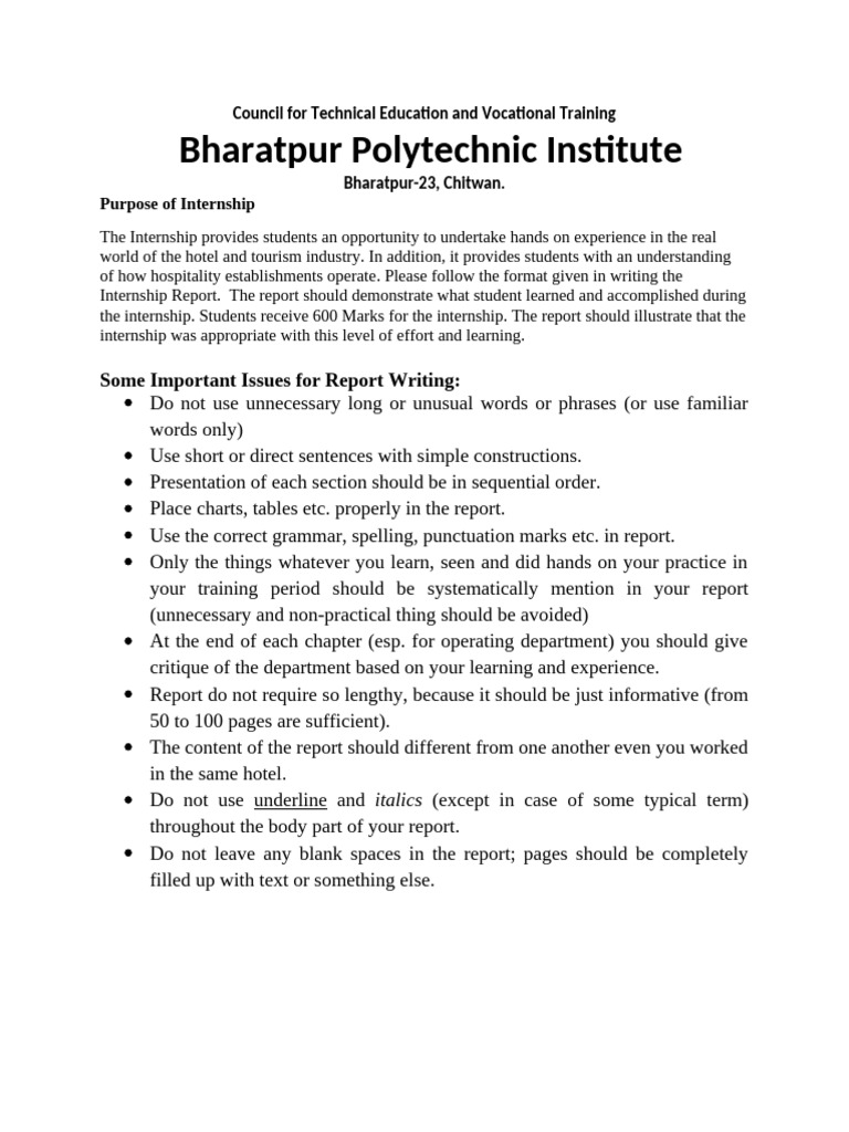 Report writing guidelines | PDF | Typography | Written Communication