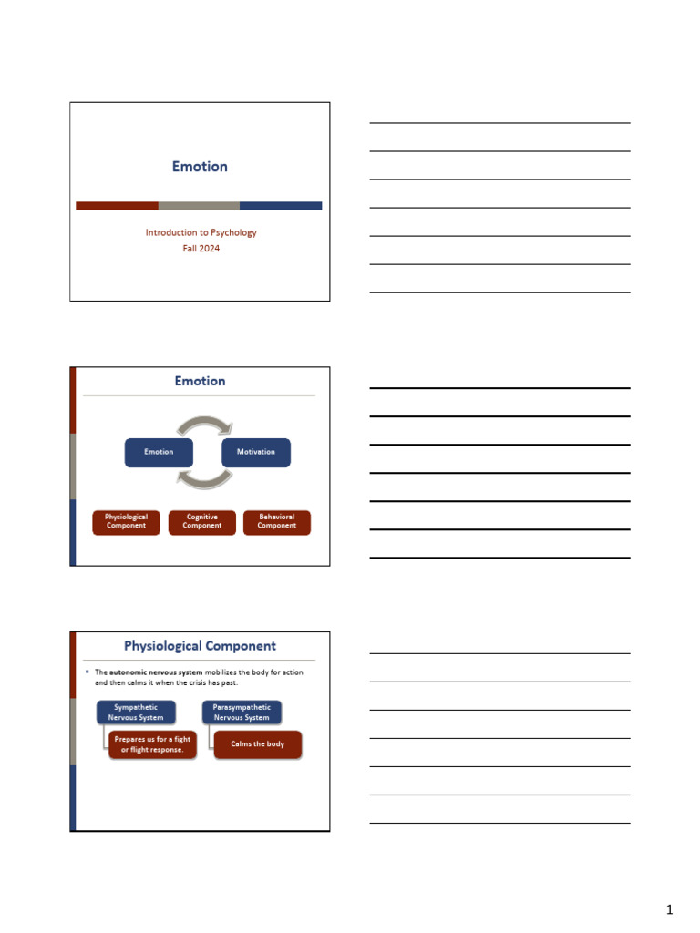 Understanding Emotion in Psychology | PDF