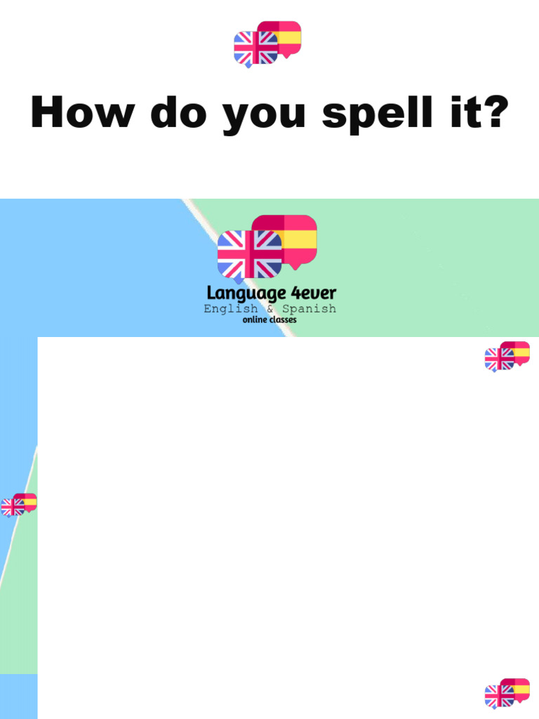 Lesson 2. How Do You Spell It | PDF
