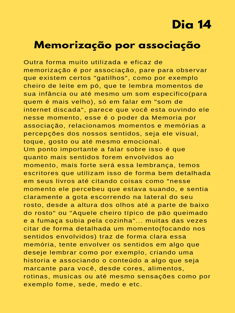 Método MIL - Multiplique Sua Velocidade de Leitura-D14 | PDF | Memória ...