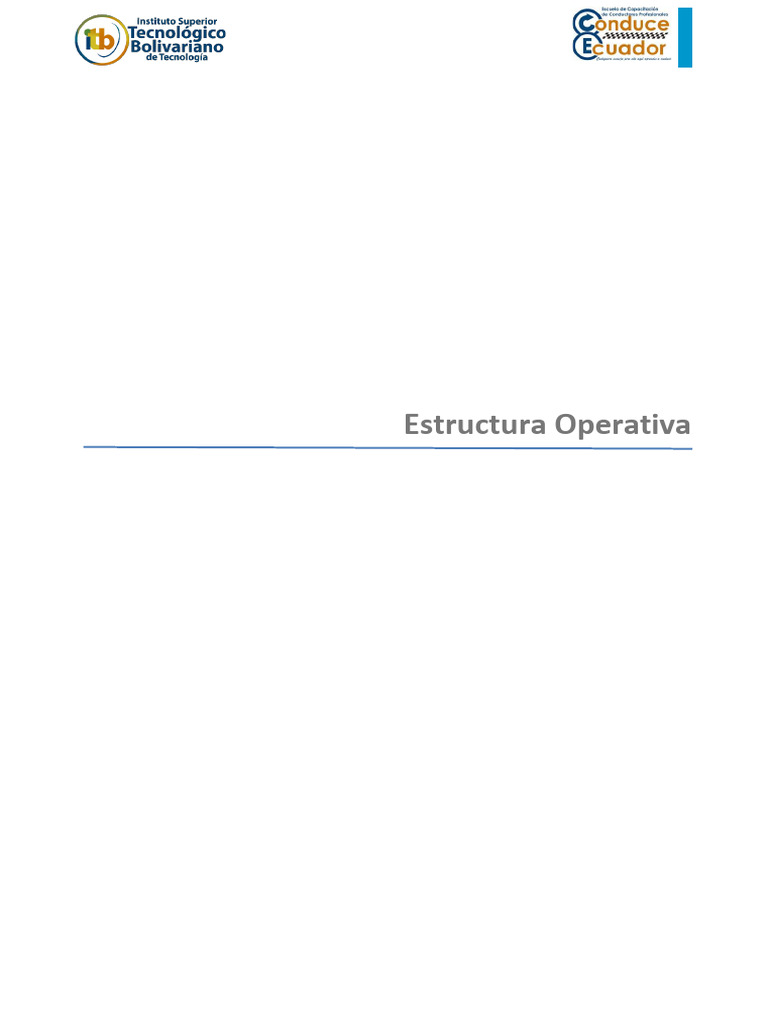 Tarea Virtual # 5 Estructura Operativa TERMINADA | PDF