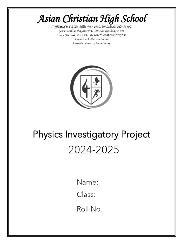 Physics First Page | PDF