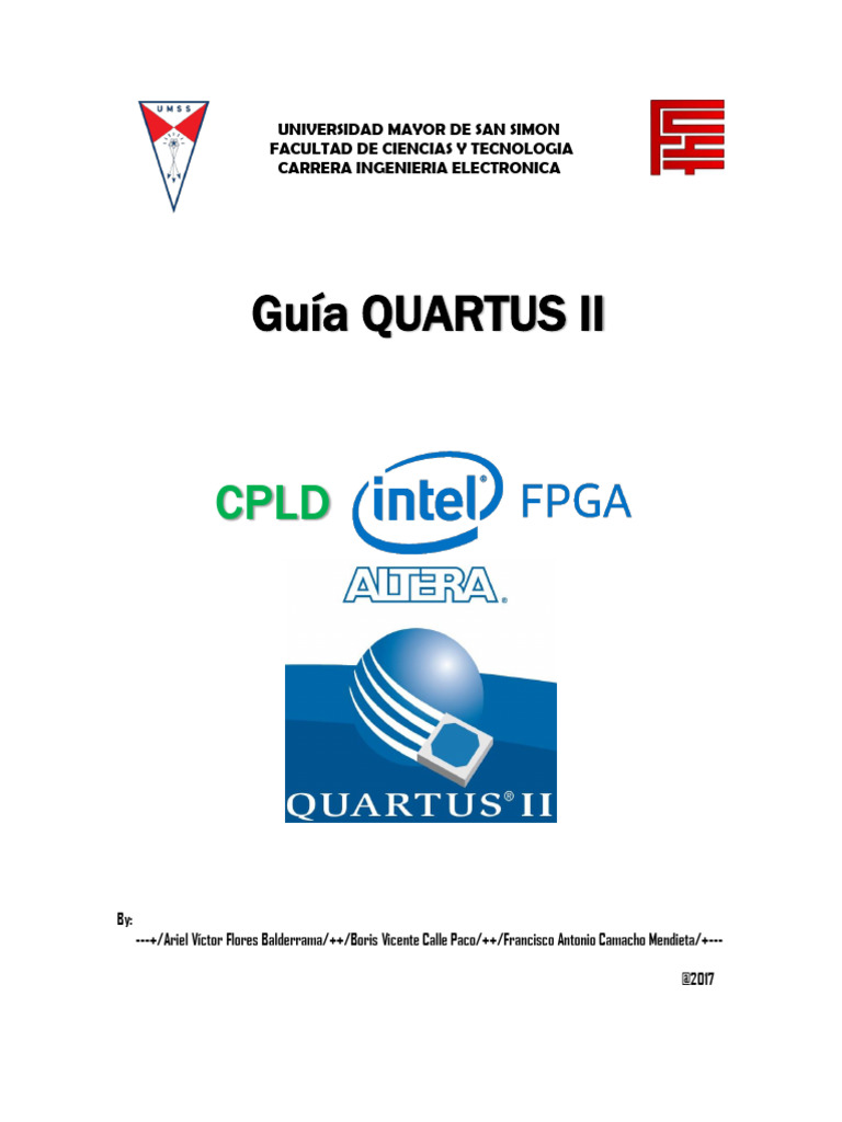GUIA QUARTUS2ver3 | PDF | Arreglos de compuertas lógicas programables ...
