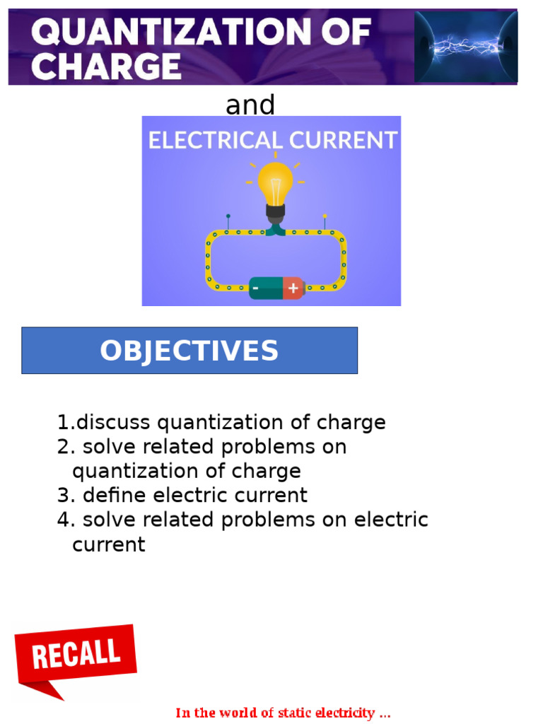 Lesson 2 Quantization of Charge | PDF