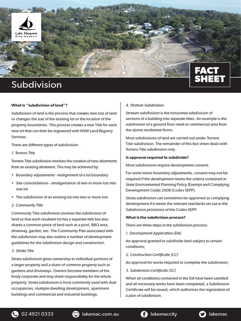 subdivision-fact-sheet | PDF