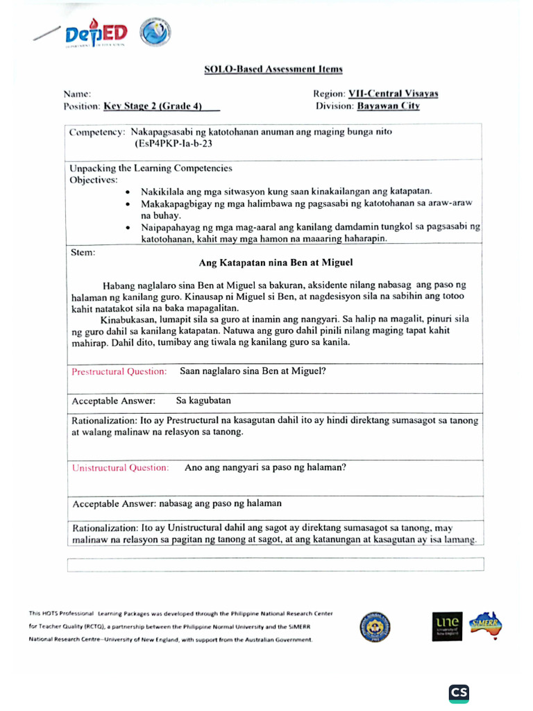 Solo Based Items Esp4 | PDF