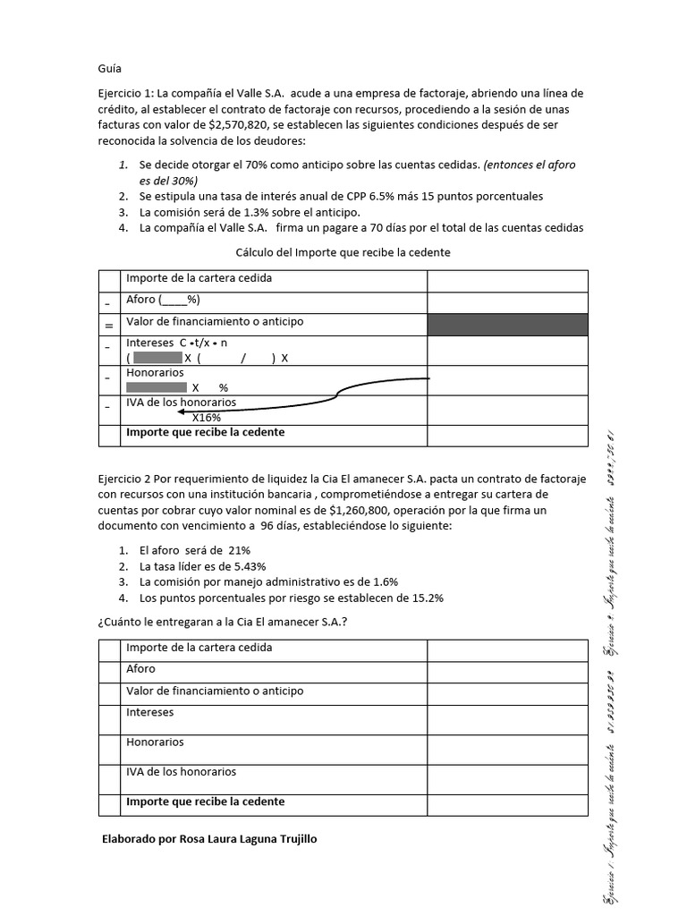 Factoraje Guia | PDF