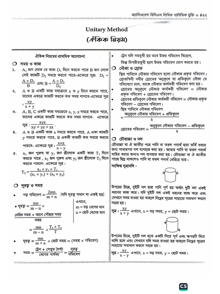 _PDF No-104_ Unitary Method | PDF