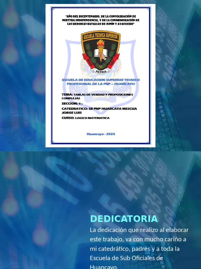 Tablas de Verdad y Proposiciones Complejas | PDF | Proposición | Lógica