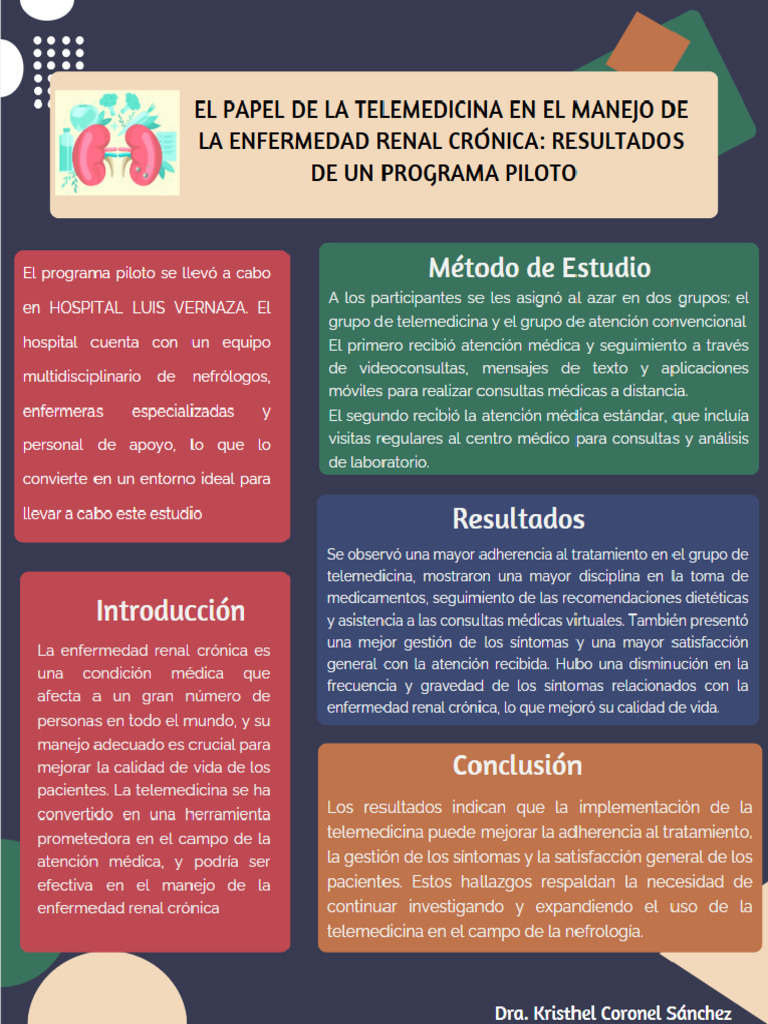 El Papel de La Telemedicina en El Manejo de La Enfermedad Renal Crónica Resultados de Un ...