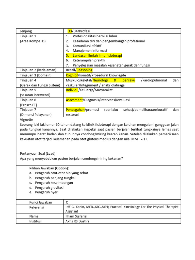 Panduan Fisioterapi untuk Berbagai Kasus | PDF