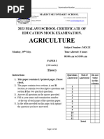 2024 Agri Paper 1 Mock 1 Maranatha | PDF | Agriculture | Plant Nutrition