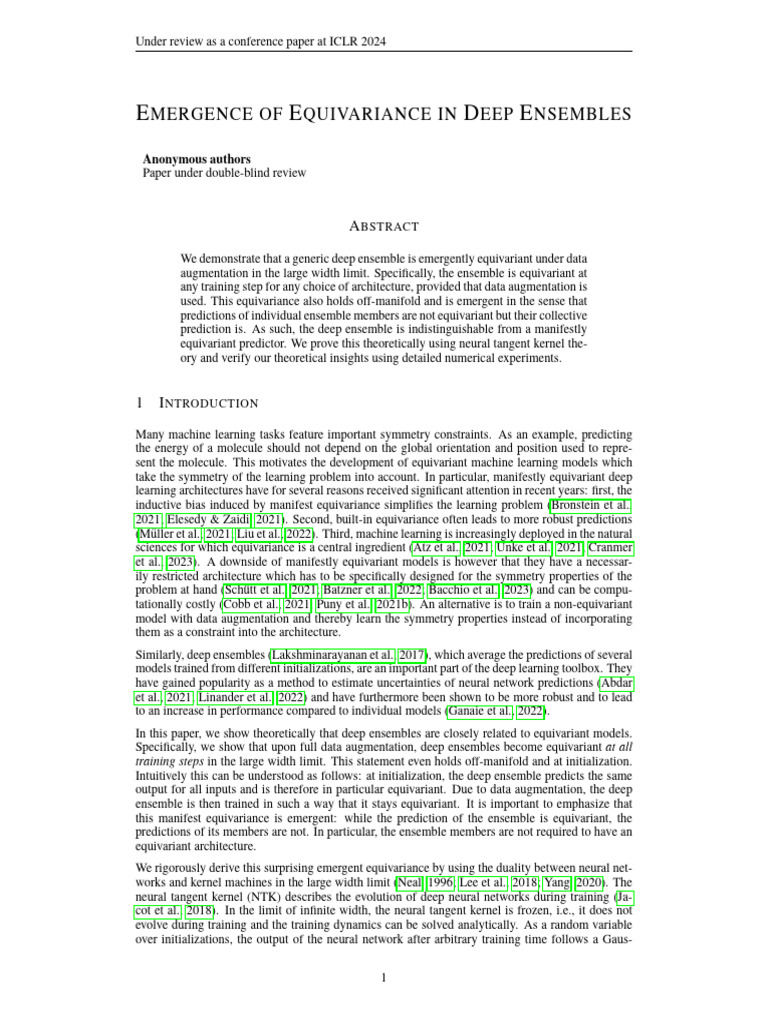 7253 Emergence of Equivariance | PDF | Representation Theory | Group (Mathematics)