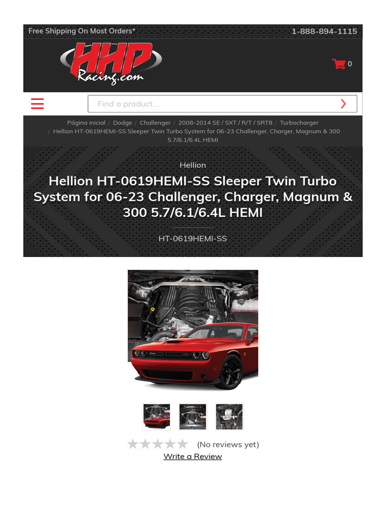 Hellion HT-0619HEMI-SS Sleeper Twin Turbo System for 06-23 Challenger, Charger, | PDF ...