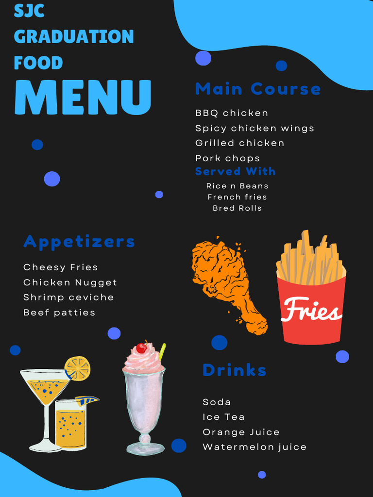 SJC Graduation Food Menu | PDF