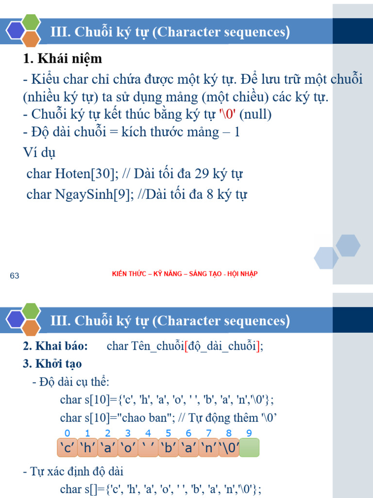 Chuong 3 - Chuoi | PDF