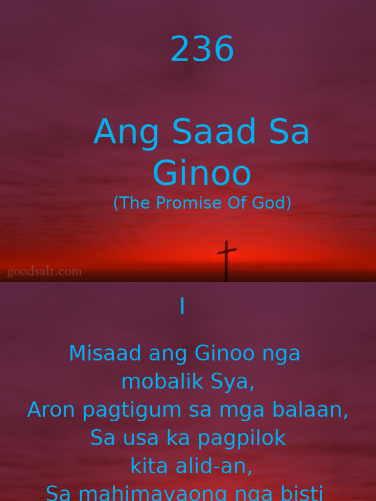 Ang Saad Sa Ginoo | PDF