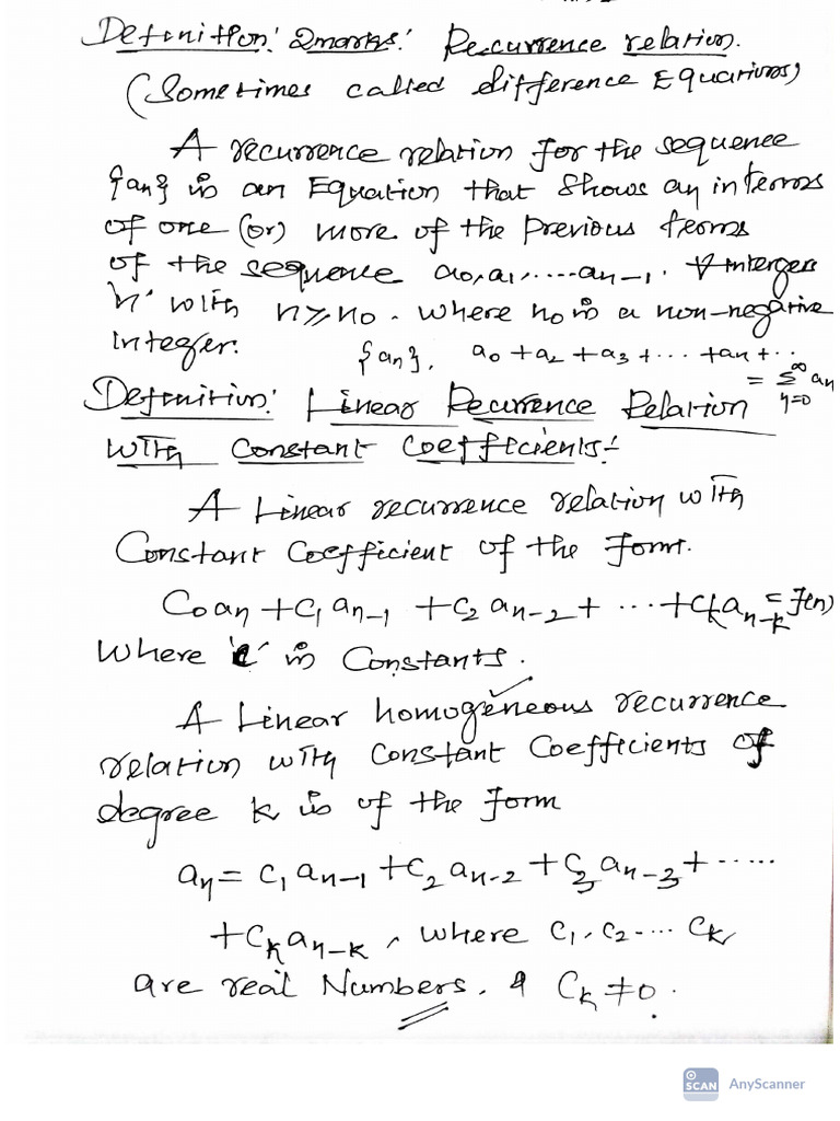GENERATING FUNCTIONS | PDF
