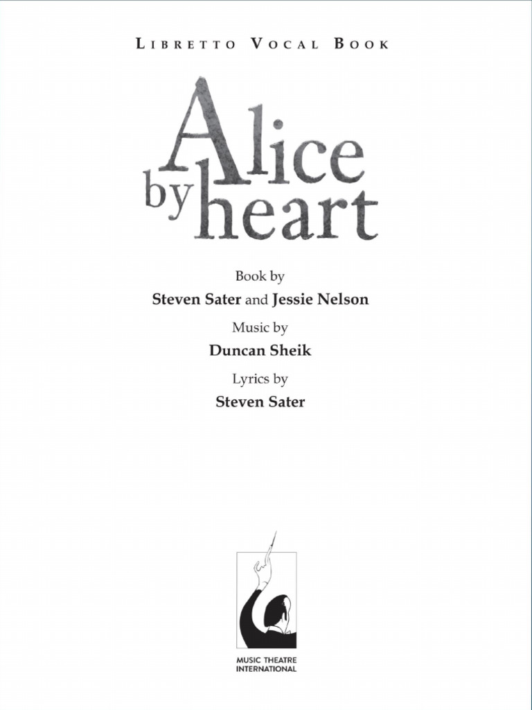 Alice by Heart Libretto Vocal | PDF | Alice's Adventures In Wonderland ...