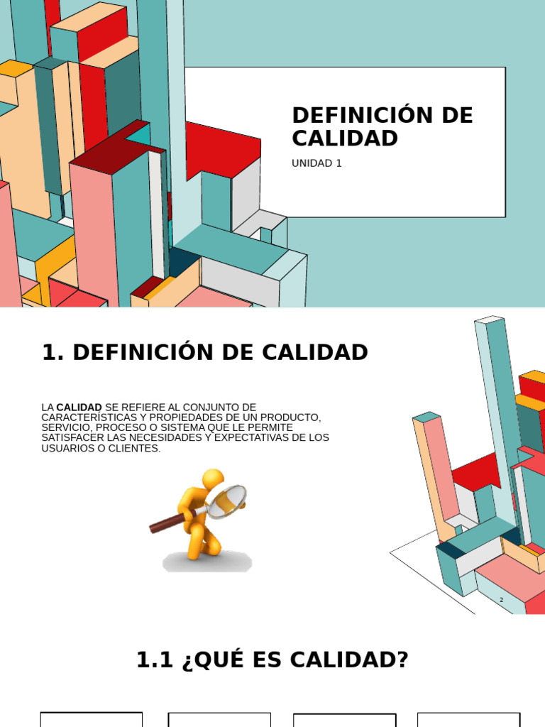 DEFINICIÓN DE CALIDAD Exposición | PDF | Calidad (comercial) | Business