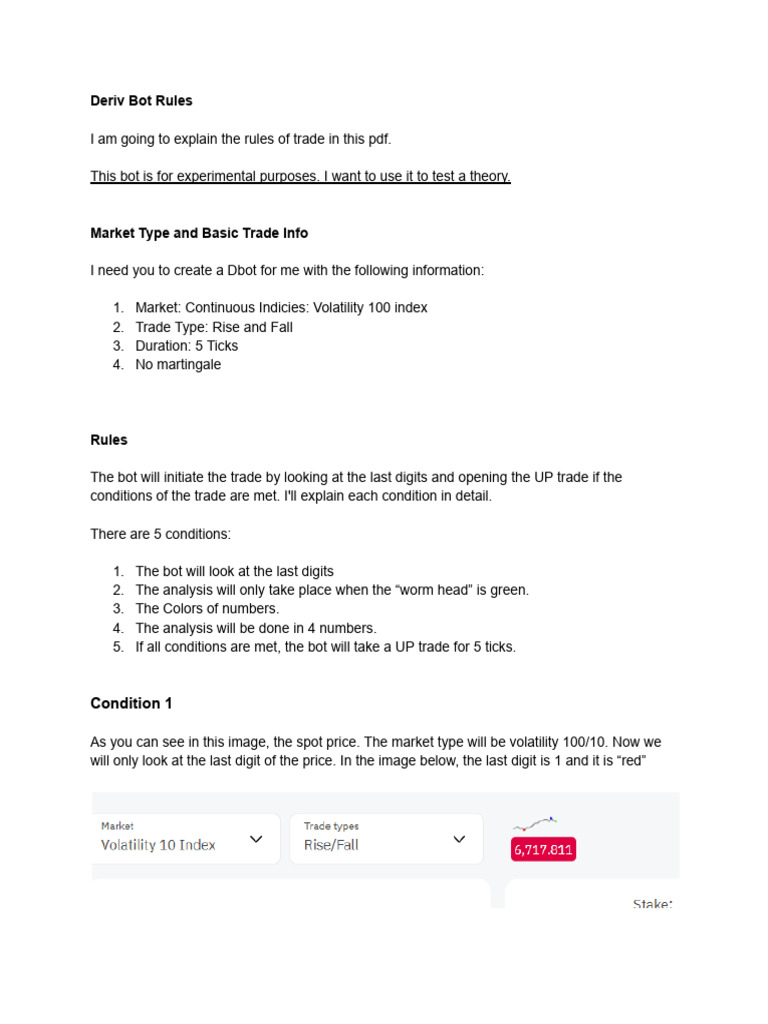Deriv.DBot | PDF