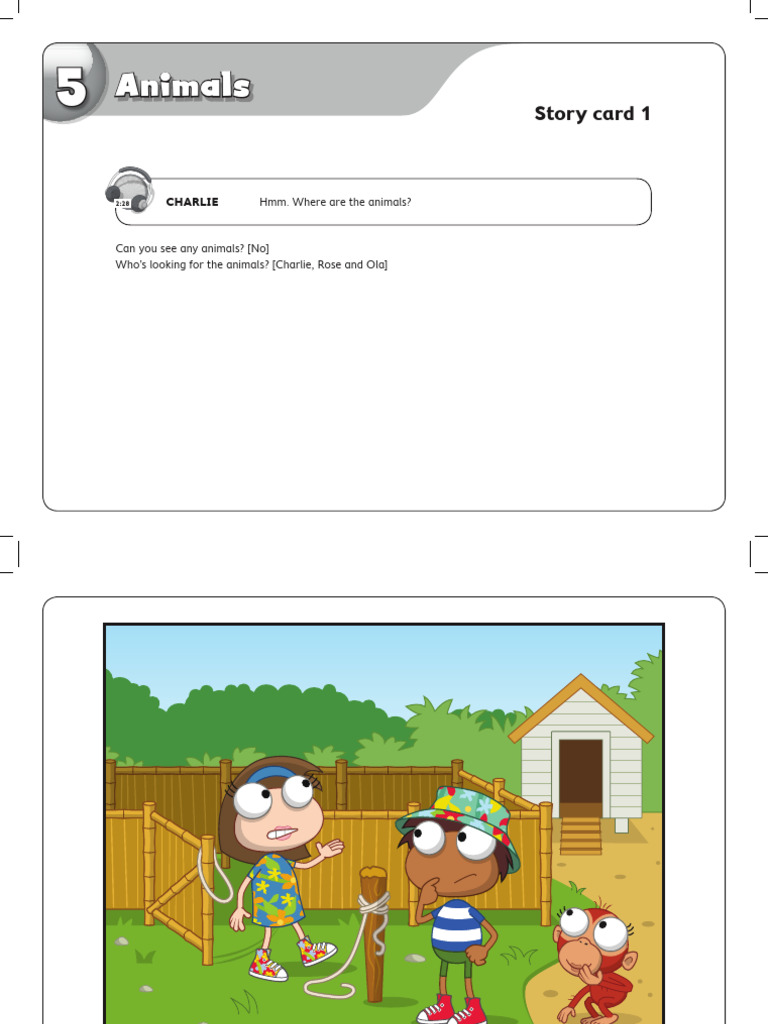English Discovery G2 Story Cards Unit 5 | PDF