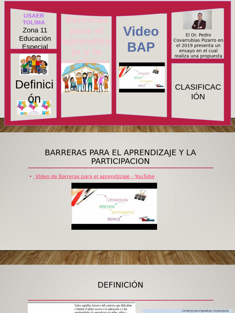 Barreras para El Aprendizaje y La Participacion Presentacion Usaer | PDF