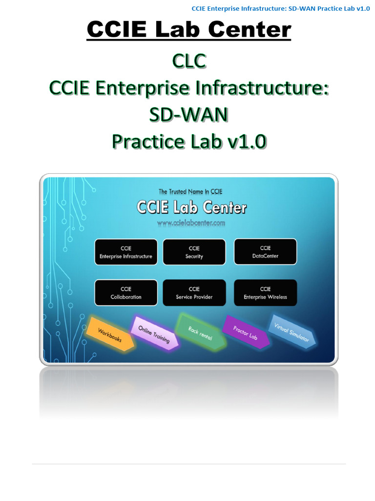 CCIE EI SD WAN Lab1 - Sample Lab | PDF | Ip Address | Router (Computing)