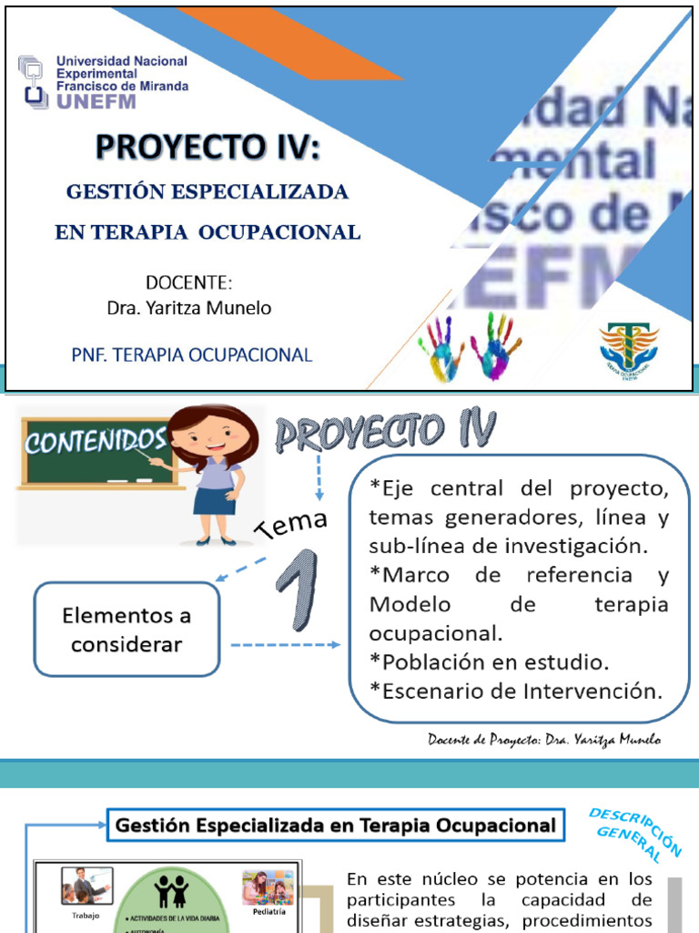 Presentación Tema 1 Proyecto Trayecto Iv. Yaritza Munelo | PDF
