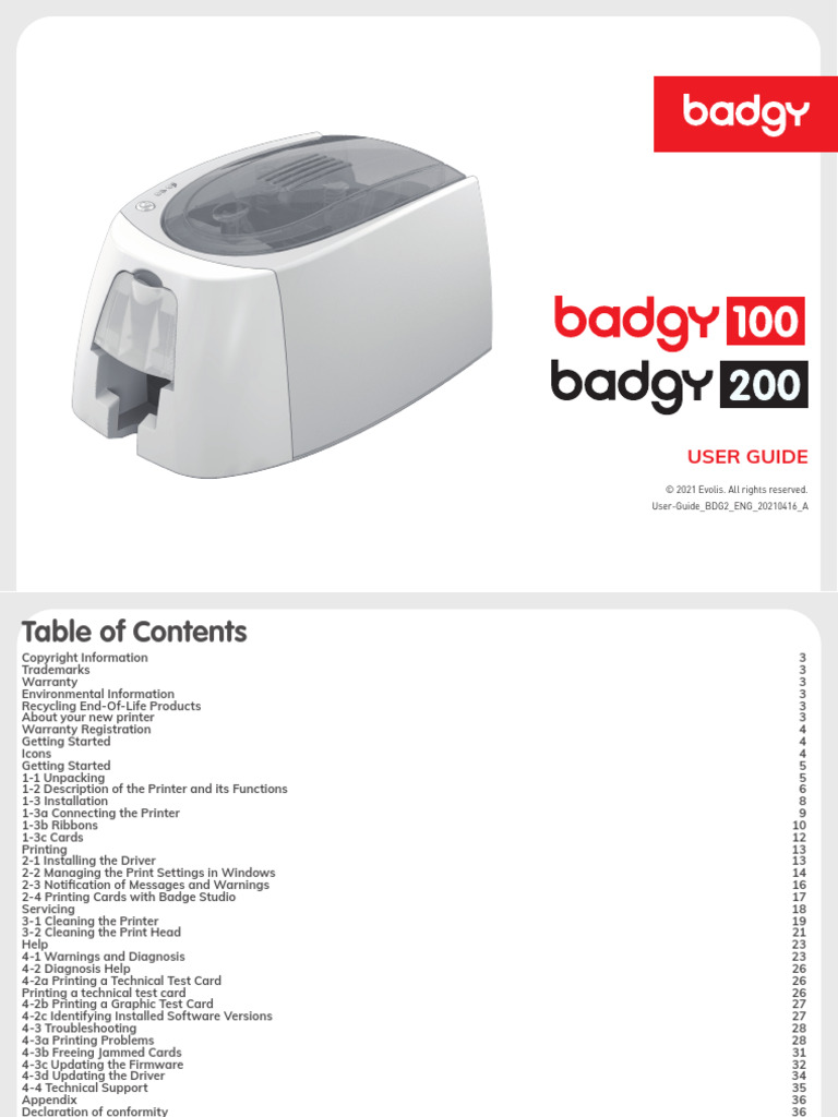 badgy100200engd0 | PDF | Printer (Computing) | Electromagnetic Compatibility