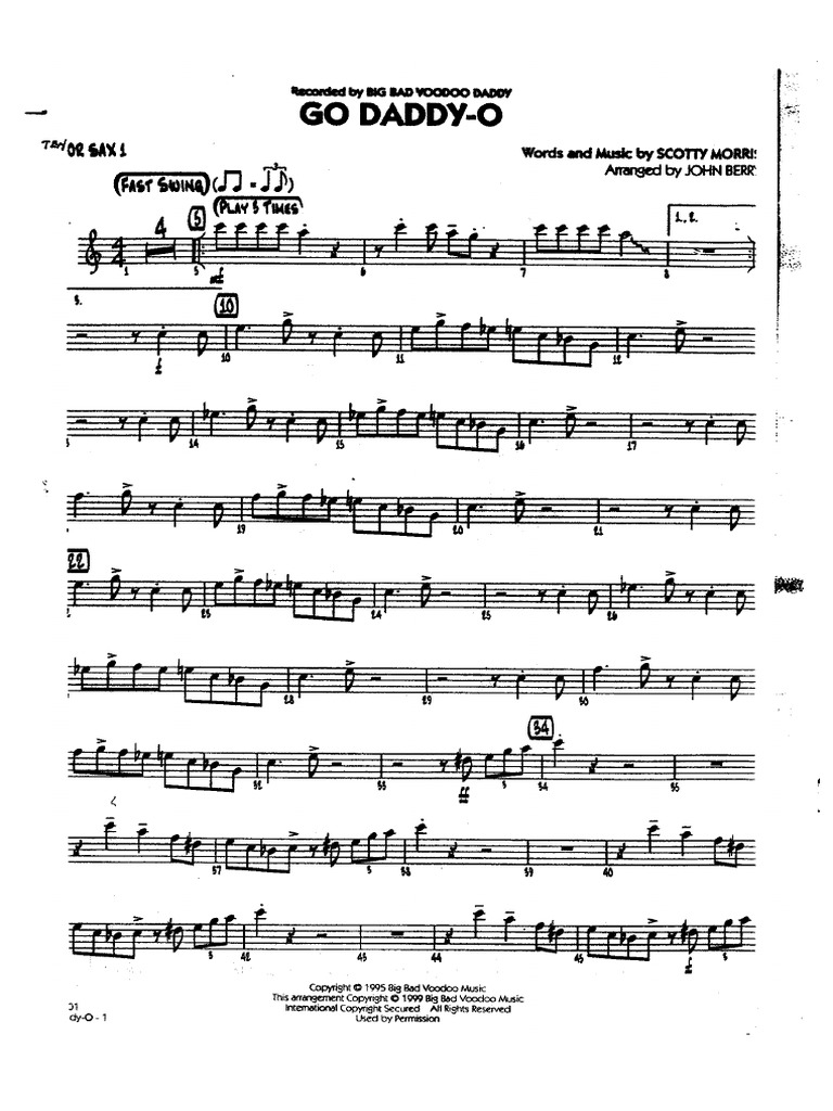 Go Daddy O Tenor 1 | PDF