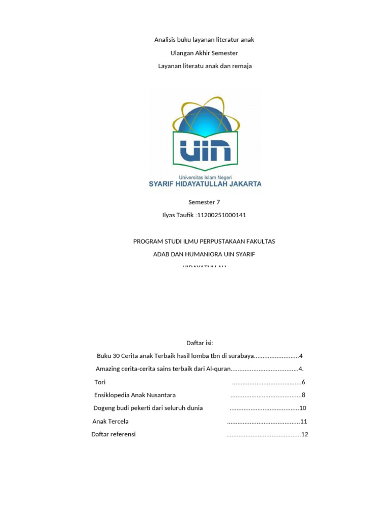 Layanan Rujukan Anak Islam UAS 2023 | PDF