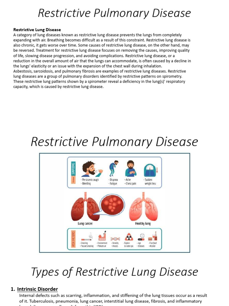 Restrictive Pulmonary Disease | PDF | Respiratory Diseases | Lung
