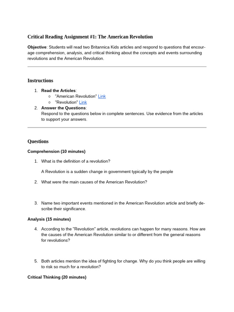 Semester 2 Critical Reading Assignment 1 107 | PDF