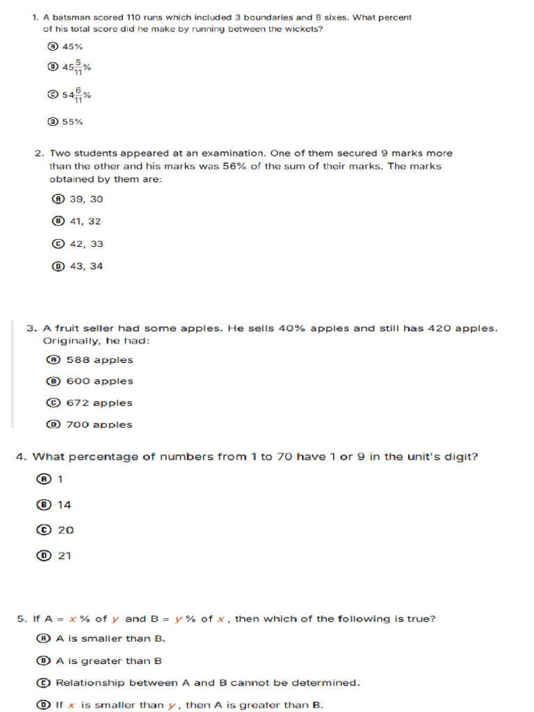Percentage Topic | PDF