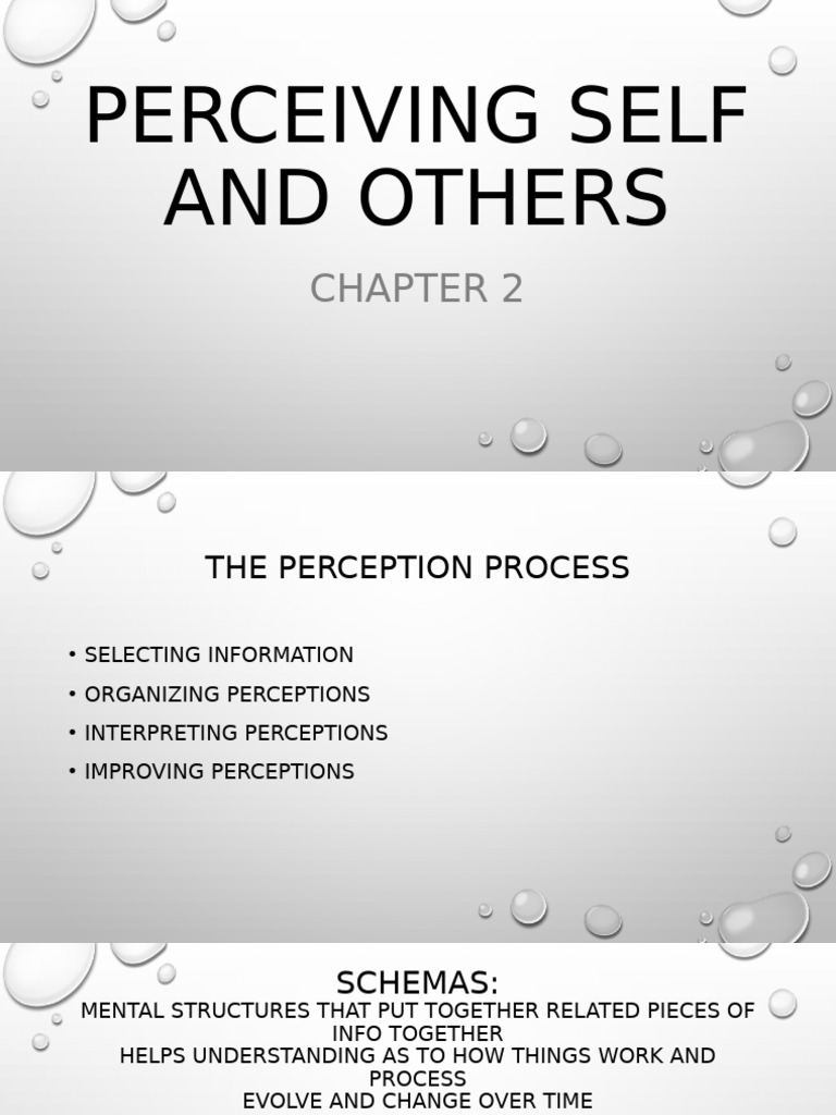 Perceiving Self and Others Chapter 2 CWI | PDF | Self Concept ...