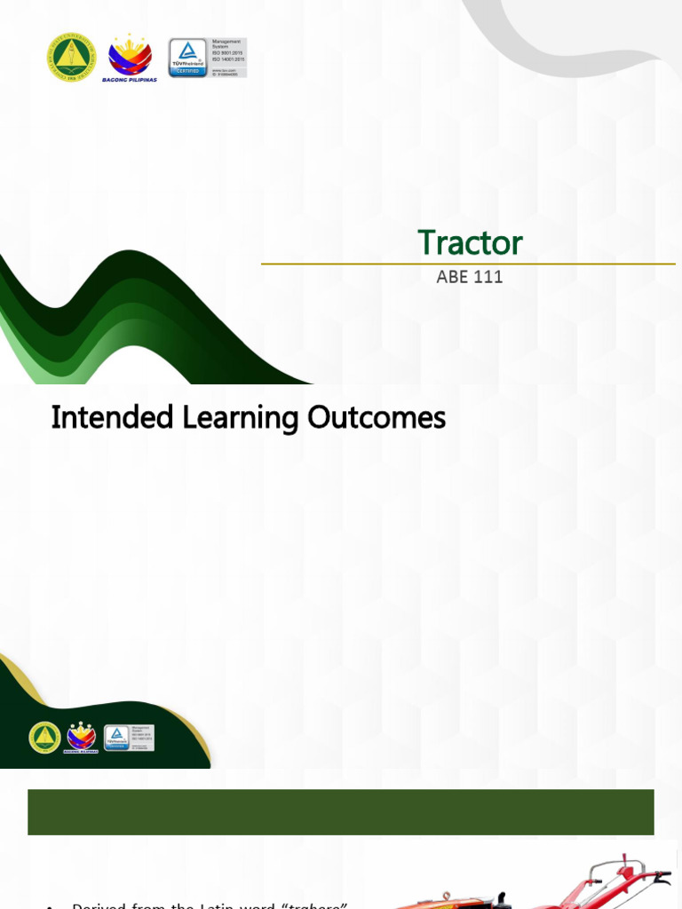 Lecture 6 Tractor Pdf Tractor Manual Transmission