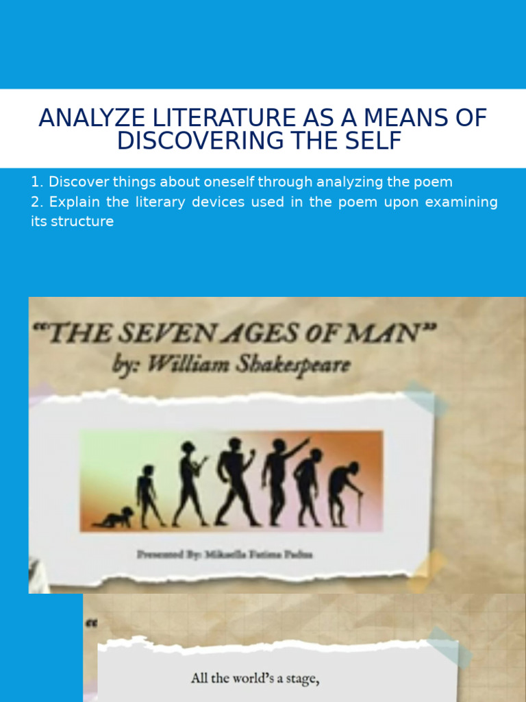 Analyze Literature As A Means of Discovering The | PDF