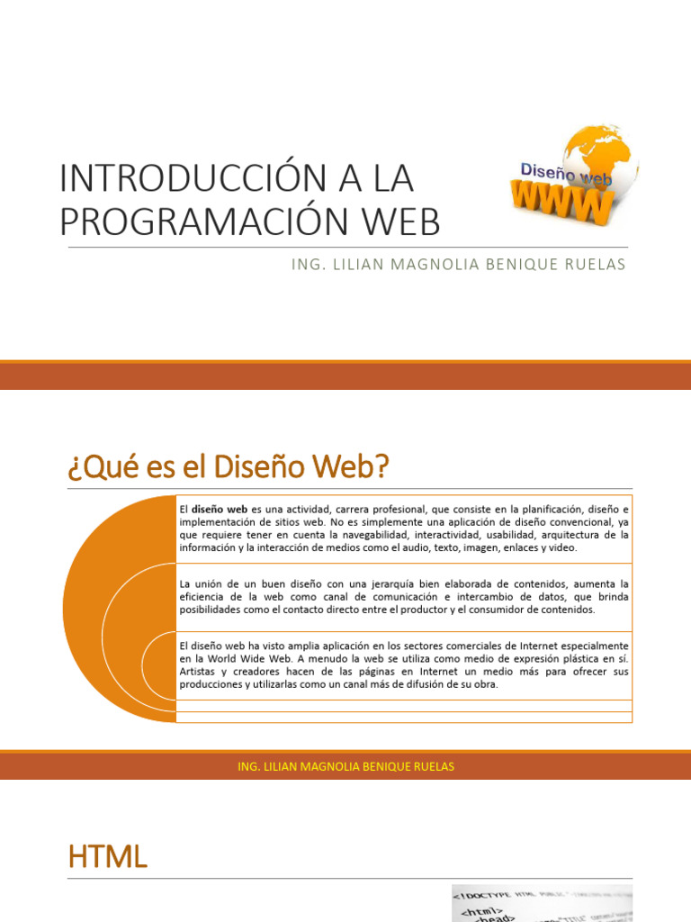 Programación Web - 1 | PDF | HTML | Red mundial