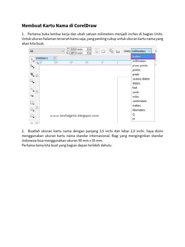 Membuat Kartu Nama | PDF